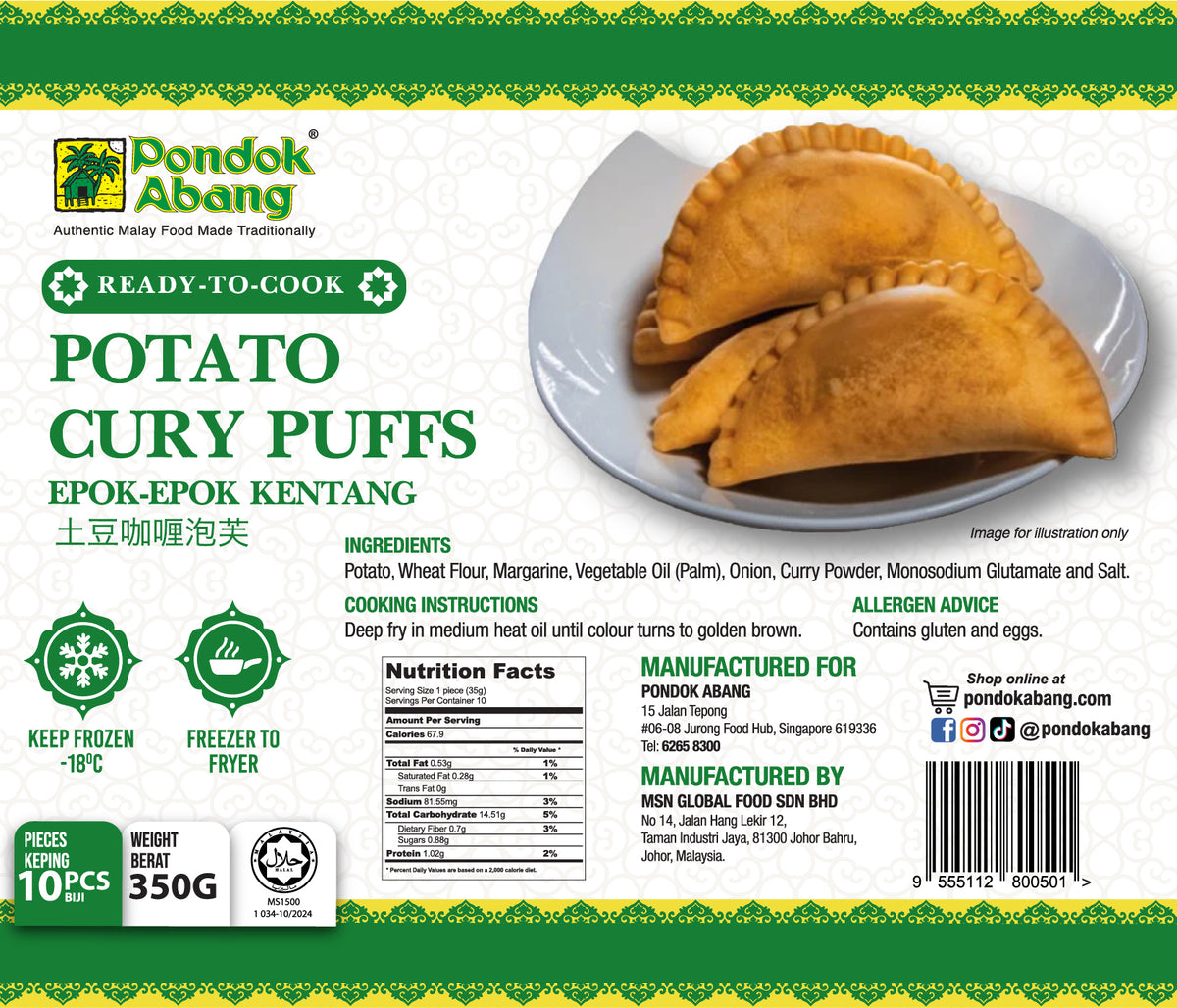 Potato Curry Puffs (Epok-Epok Kentang) 10pcs – Pondok Abang