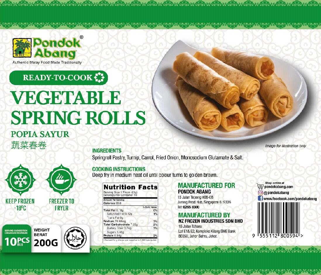 Spring Roll (Popia Sayur) – Pondok Abang