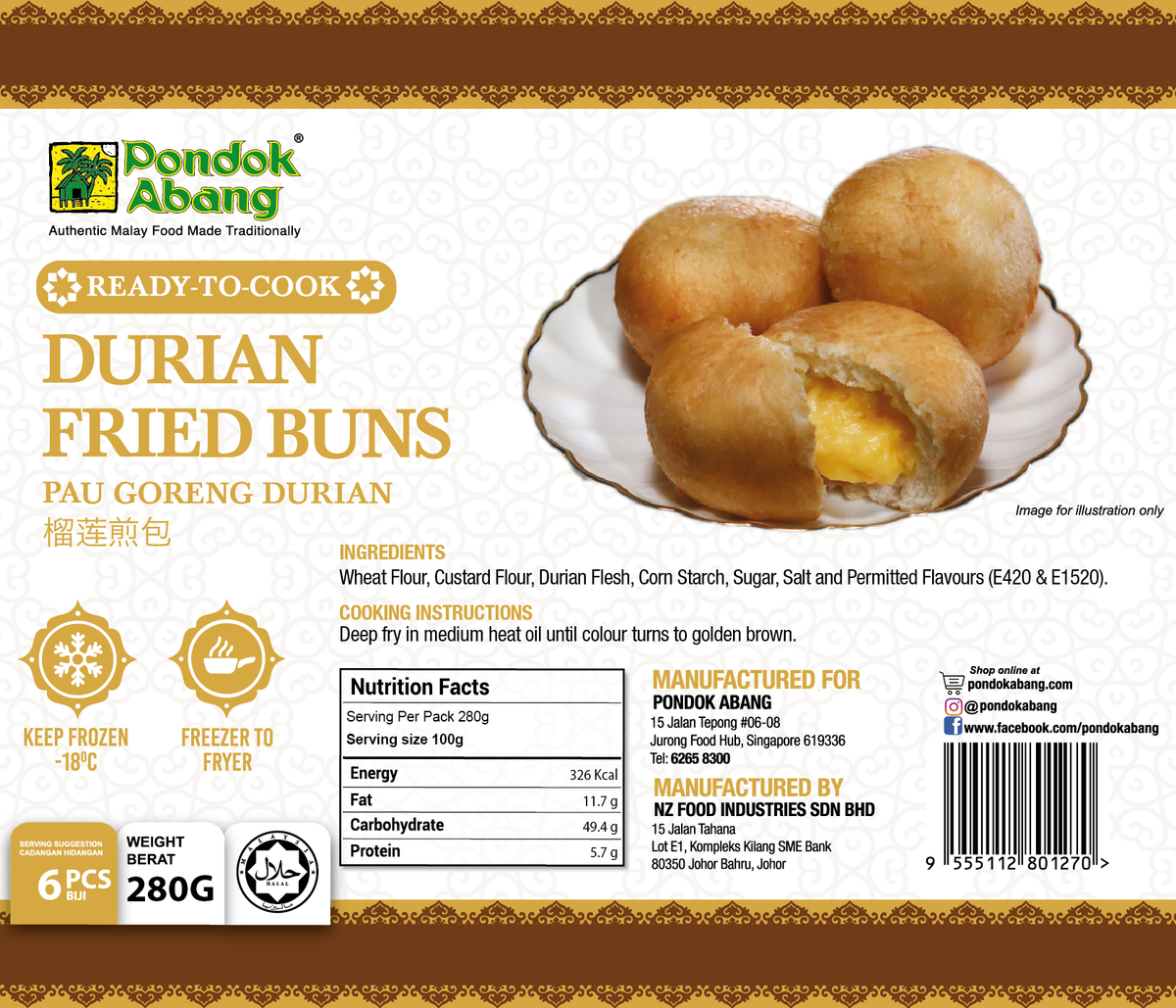 Durian Fried Buns (Pau Goreng Durian) – Pondok Abang